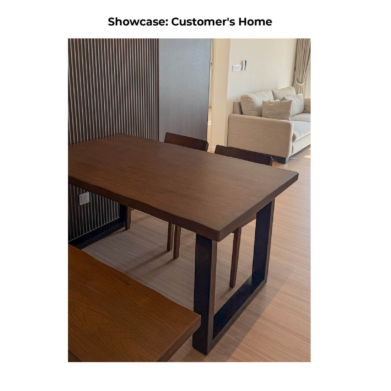 Barron Solid Wood Table Walnut – LE FURNITURE
