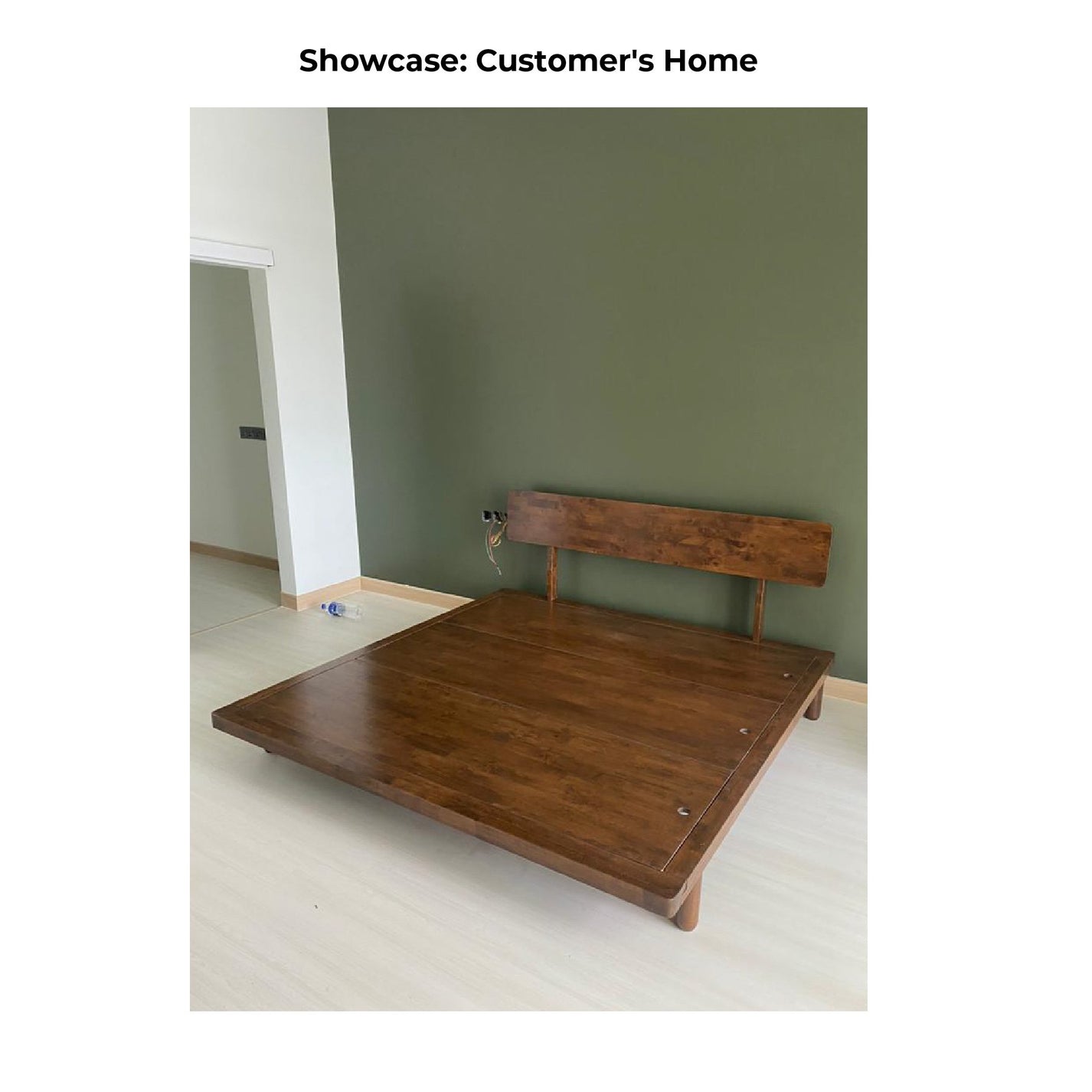 Muji Bedframe Walnut – LE FURNITURE