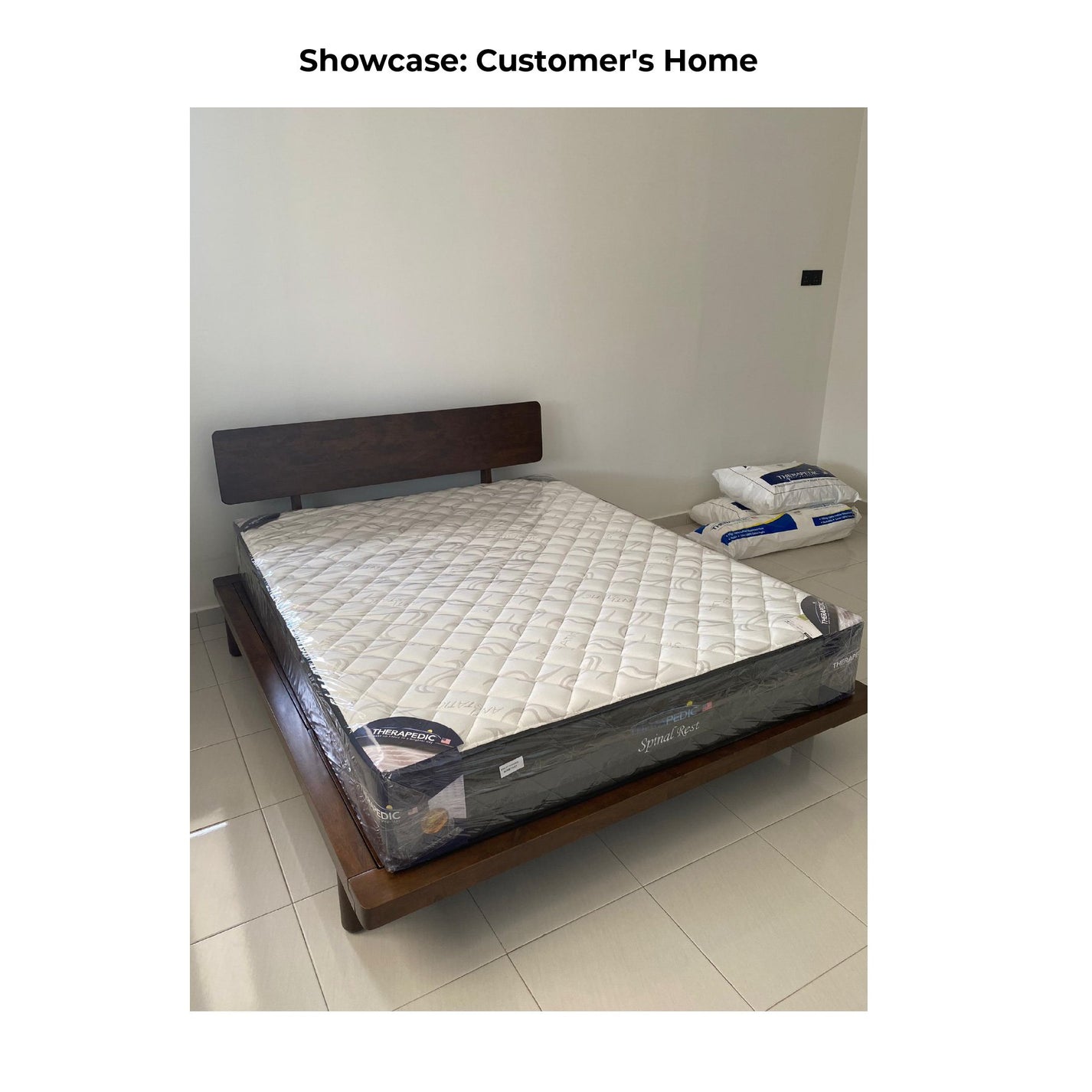 Muji Bedframe Walnut – LE FURNITURE